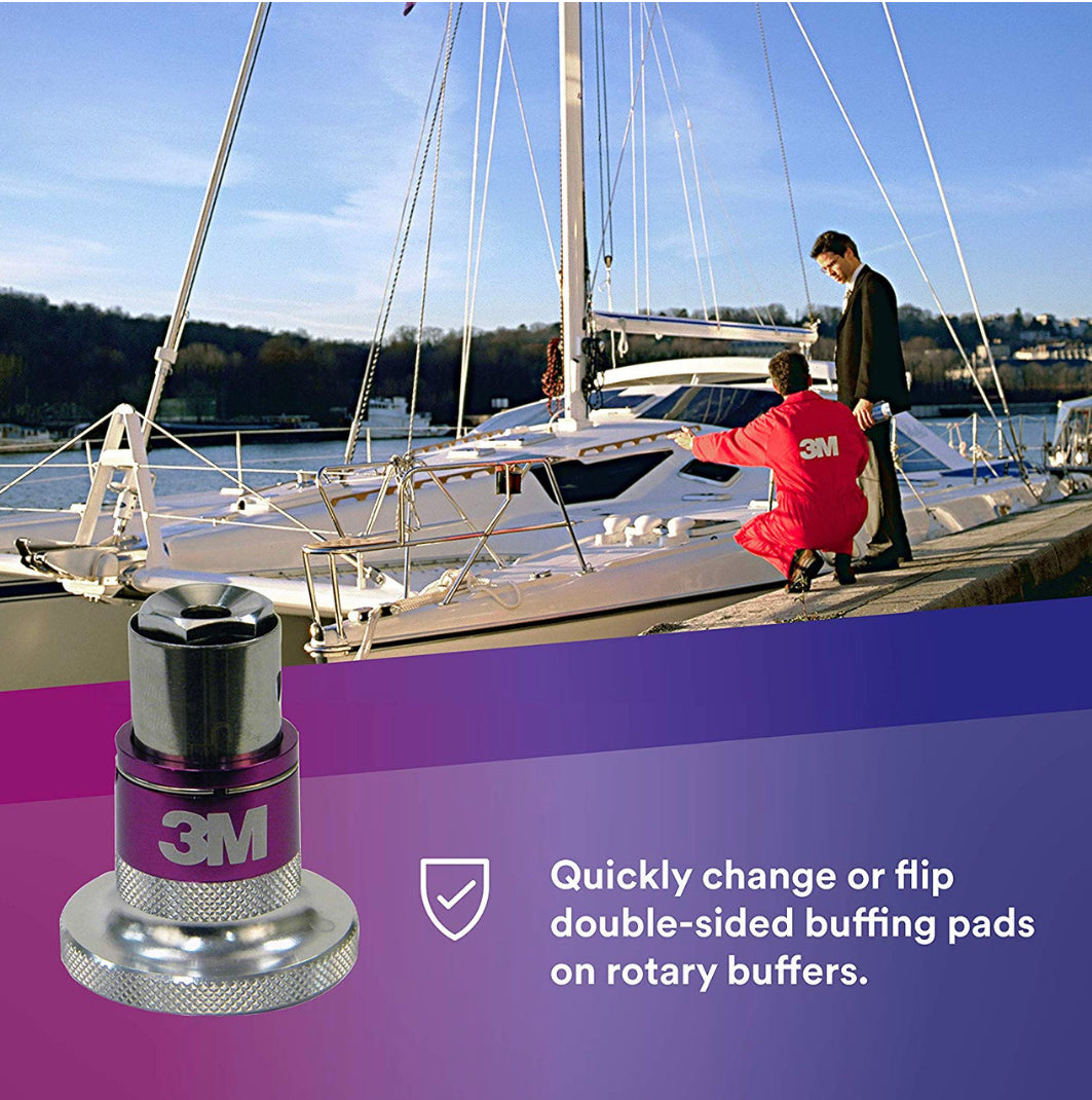 3M Quick Connect Rotary Polisher Adapter 14mm For 3M Double Sided Pads ...