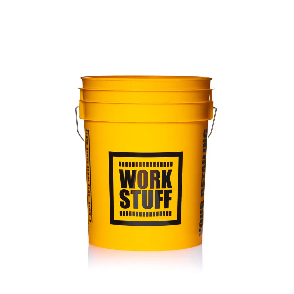 WORK STUFF Detailing Bucket Yellow - WASH – Microfiber Supply